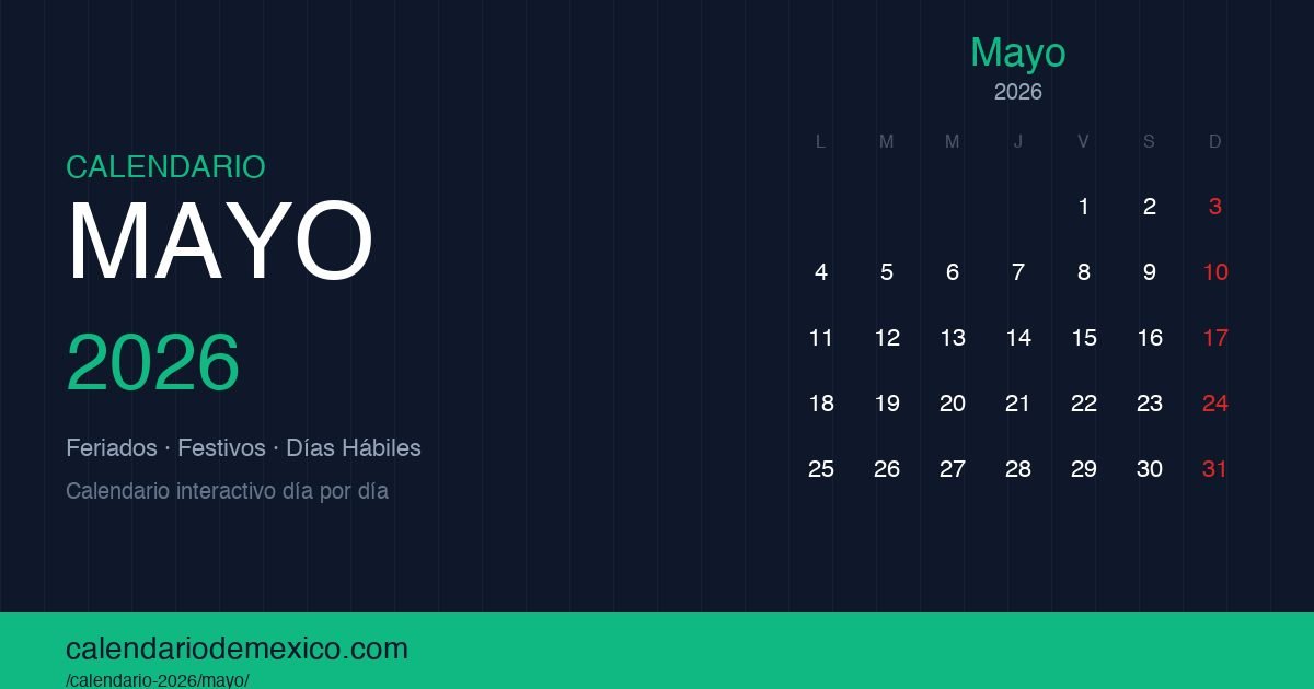 10 de Mayo 2026: Día de la Madre en México · Qué día cae y si es feriado
